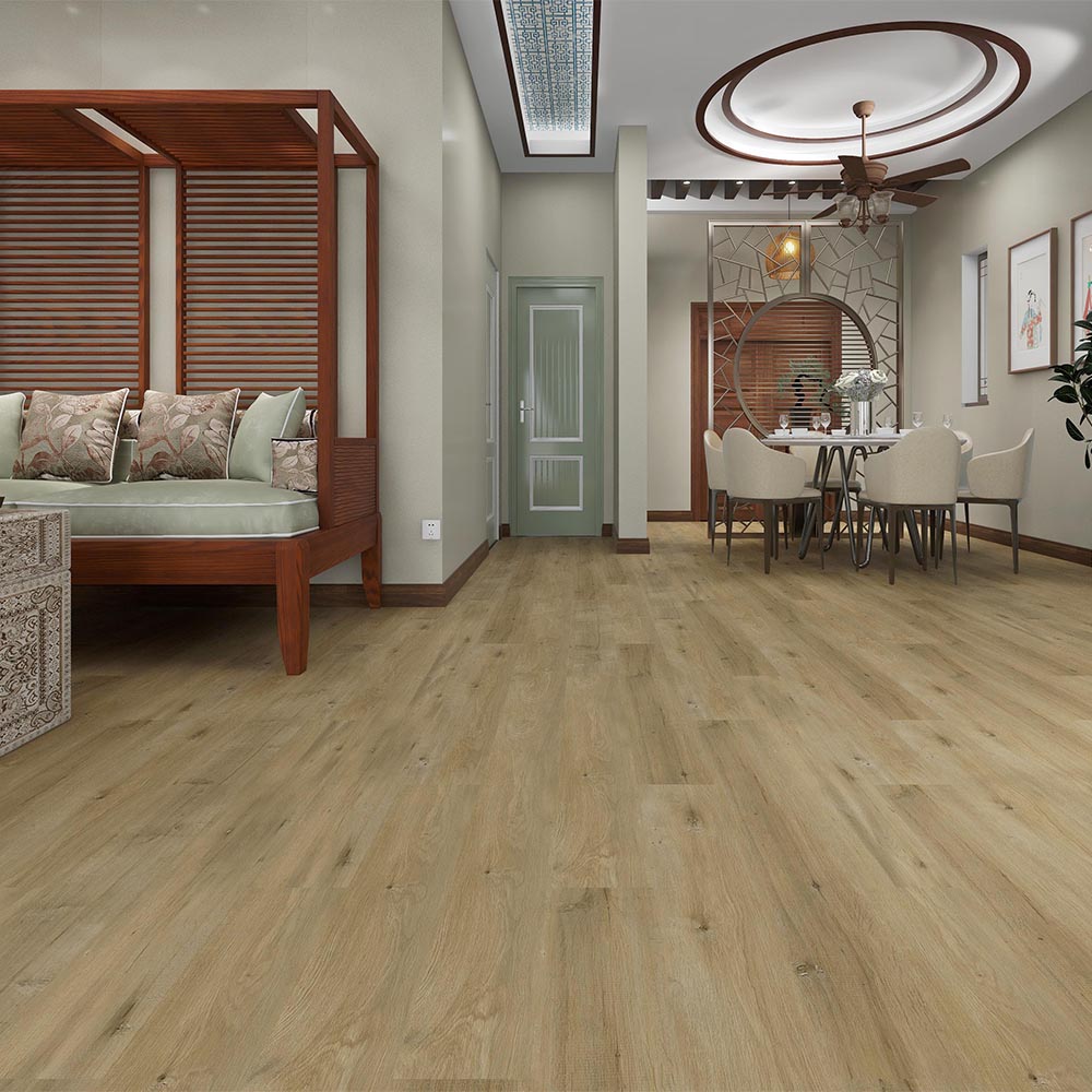 China Random Embossing Texture Oak Grain Hybrid Click Flooring ...