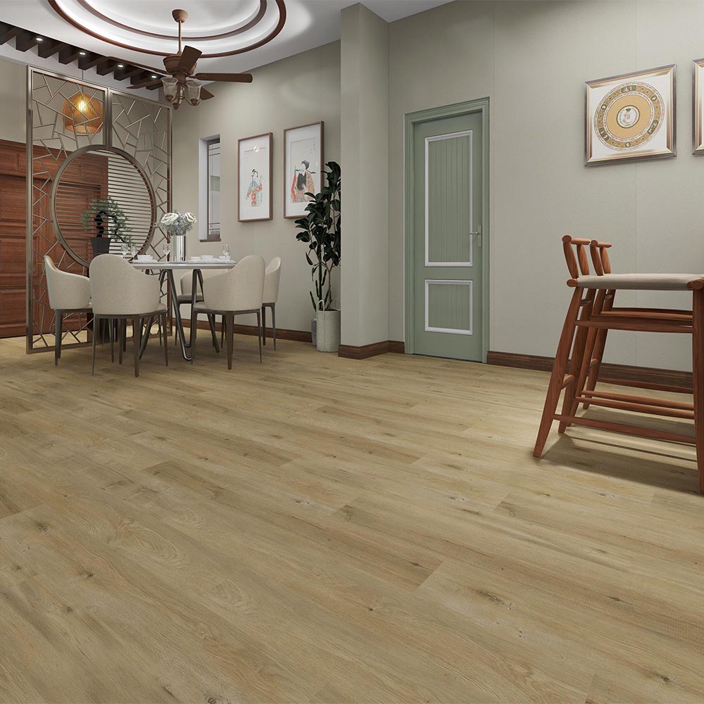 China Random Embossing Texture Oak Grain Hybrid Click Flooring ...